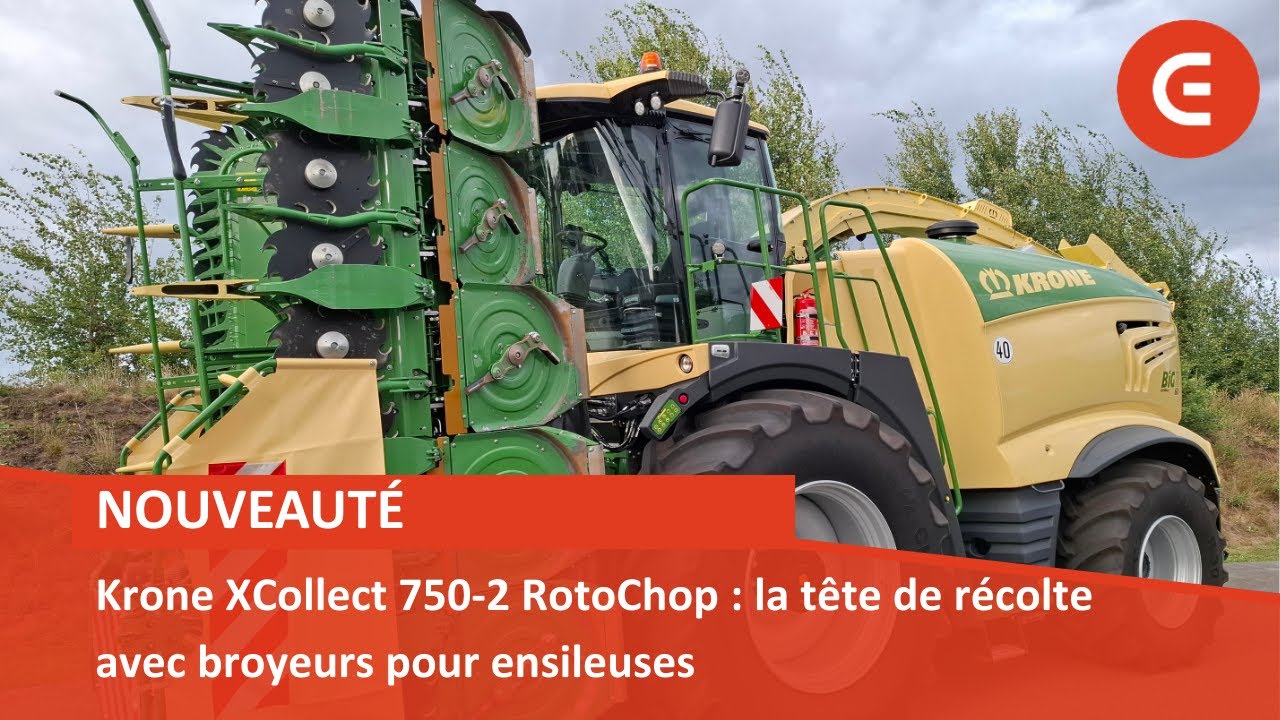 Krone XCollect 750-2 RotoChop : la tête de récolte qui broie et protège ...