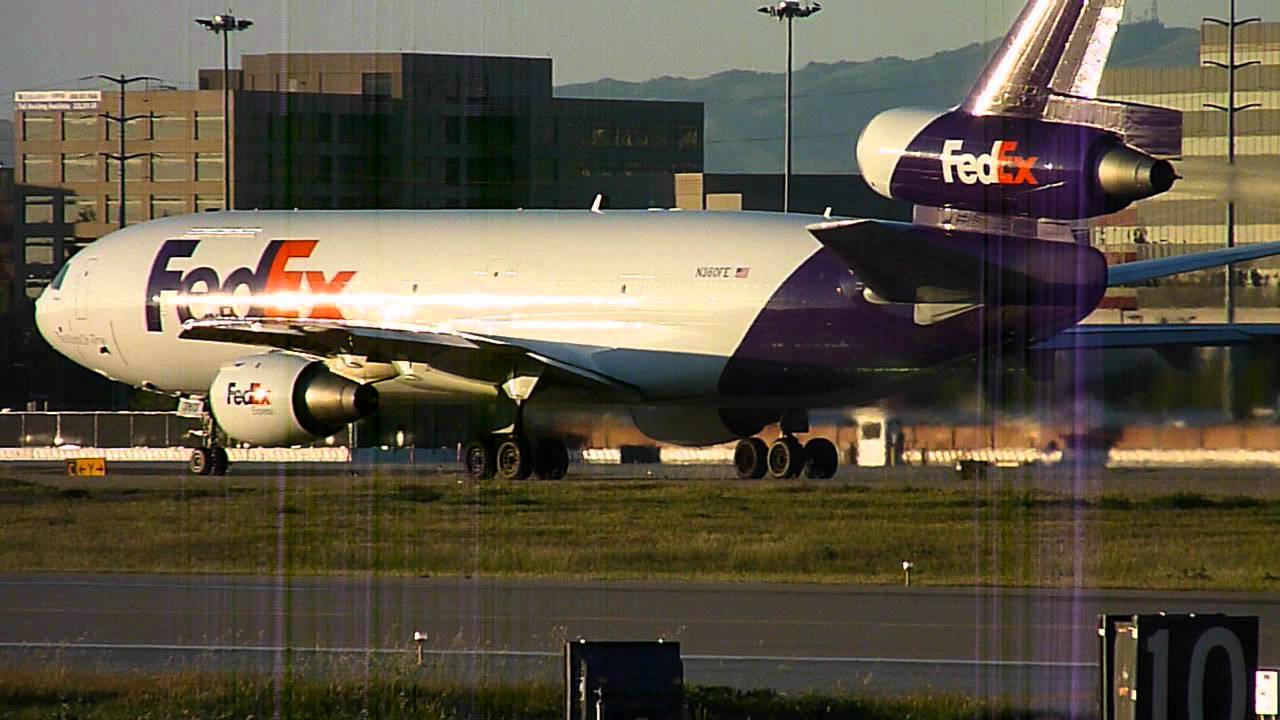 HD Fedex DC-10F [N360FE] Takes Off at San Jose International Airport ...