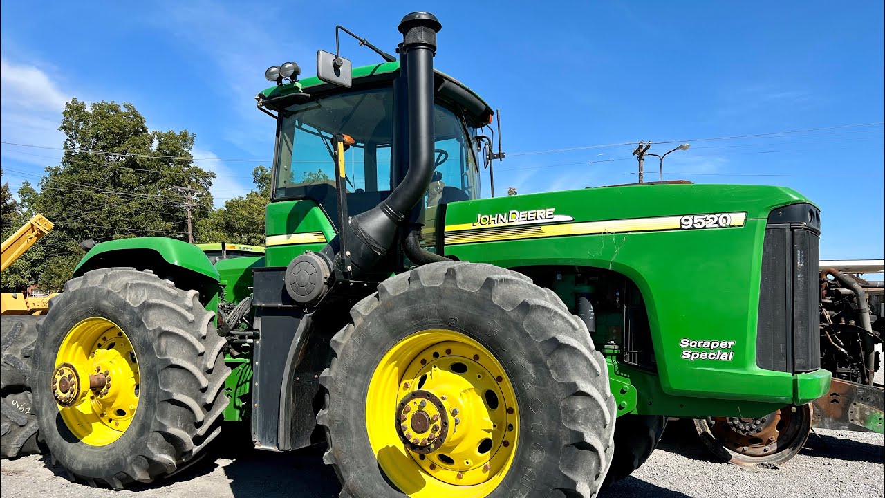 John Deere 9520 Scraper Special Front Axle - YouTube