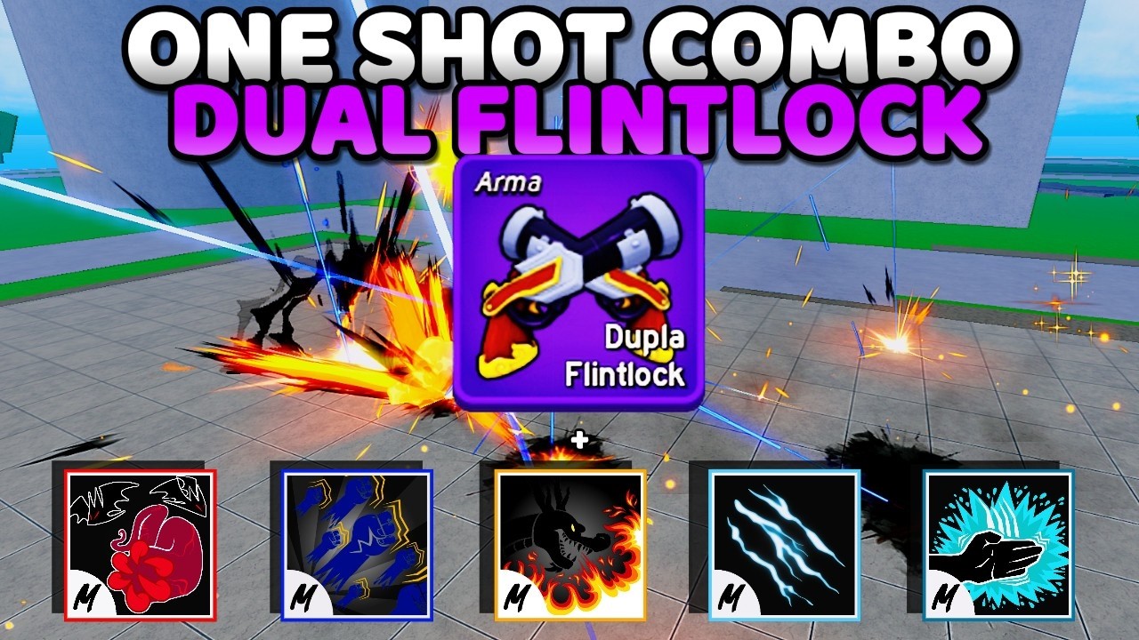 DUAL FLINTLOCK COMBO with BEST MELEE in Blox Fruits - YouTube