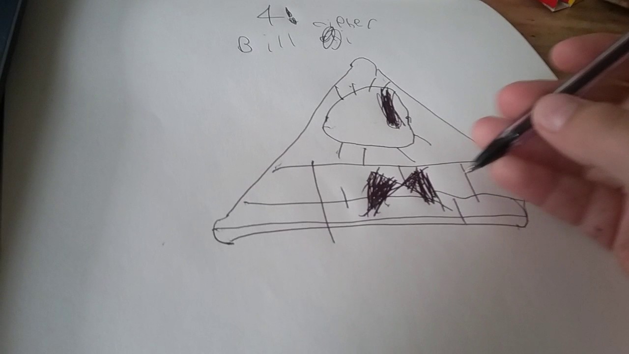 How to draw bill cipher from gravity falls. - YouTube