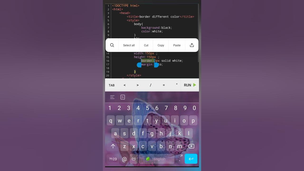 border different colors html css #culture coding - YouTube