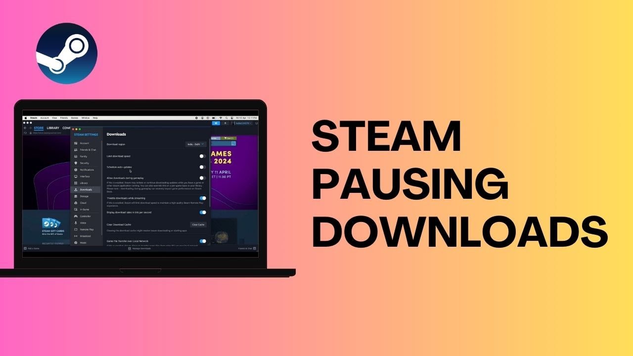 How To Fix Steam Pausing Downloads - YouTube