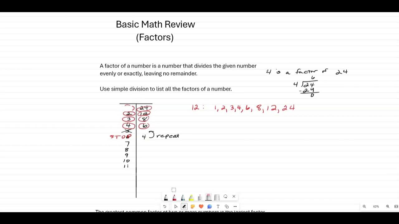Finding Factors of a Number - YouTube
