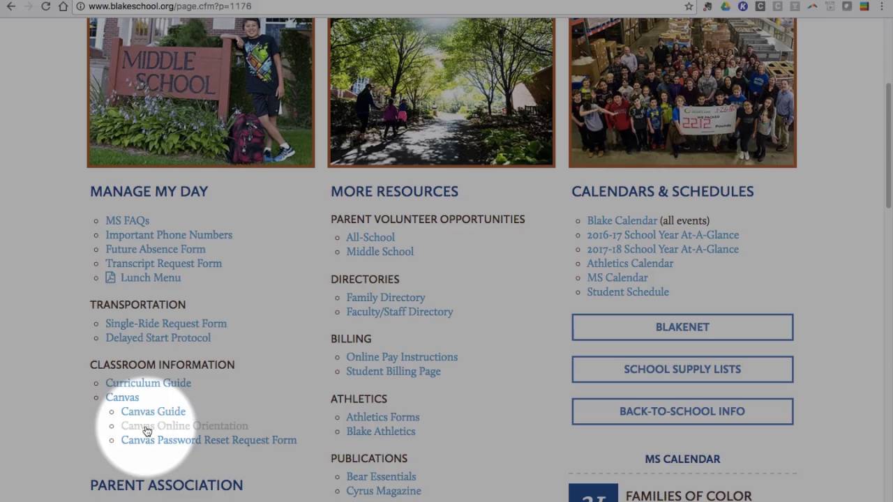 Login overview for Parents to Canvas - YouTube