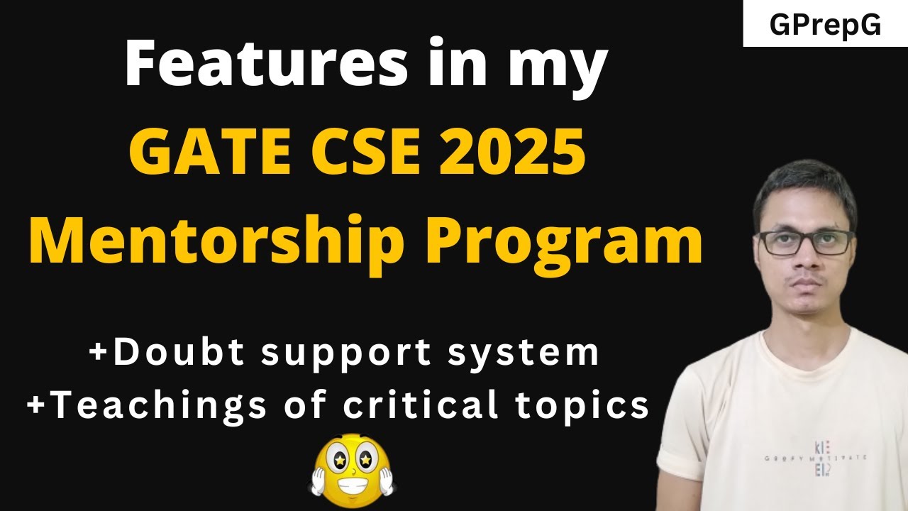 Features in my GATE CSE 2025 Mentorship Program - YouTube