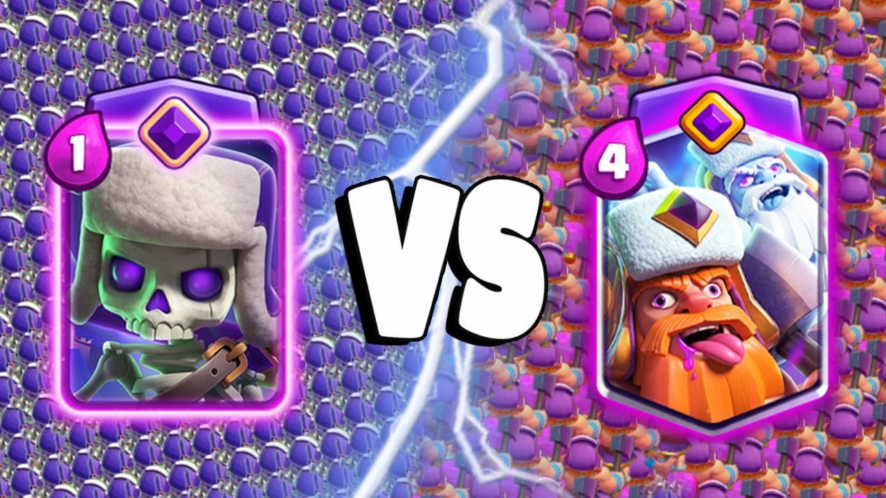 Evolved Skeletons Vs Evolved Lumberjack | Clash Royale Challenge - YouTube