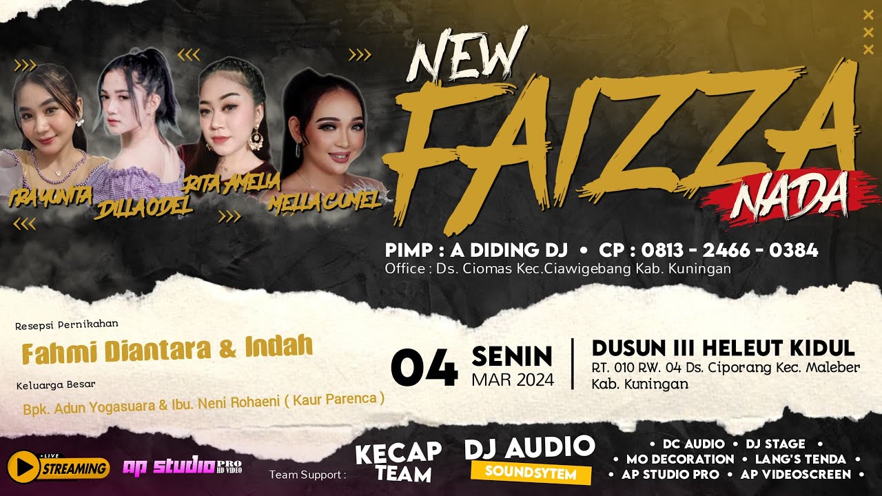 LIVE STREAMING "NEW FAIZZA NADA" | PERNIKAHAN "FAHMI & INDAH ...