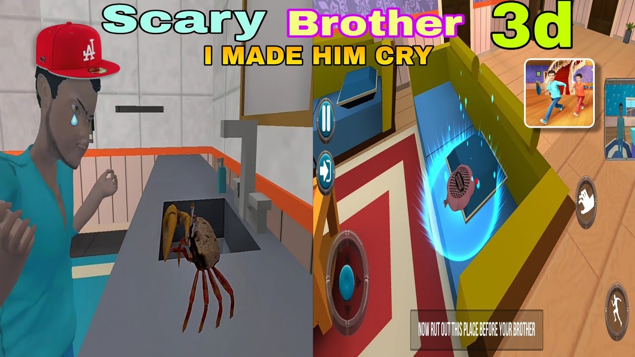 scary brother 3d gameplay (android, ios) - YouTube