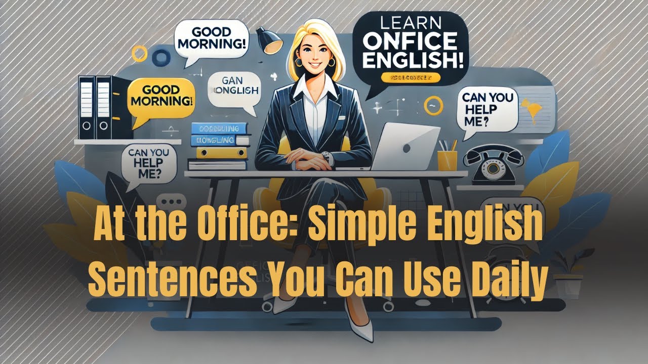 "Learn Office Sentences in English: Simple Phrases for Daily Use! 🏢🗣️ ...