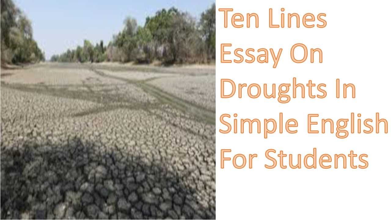 Essay On Droughts In Simple English For Class 5 To 12 - YouTube