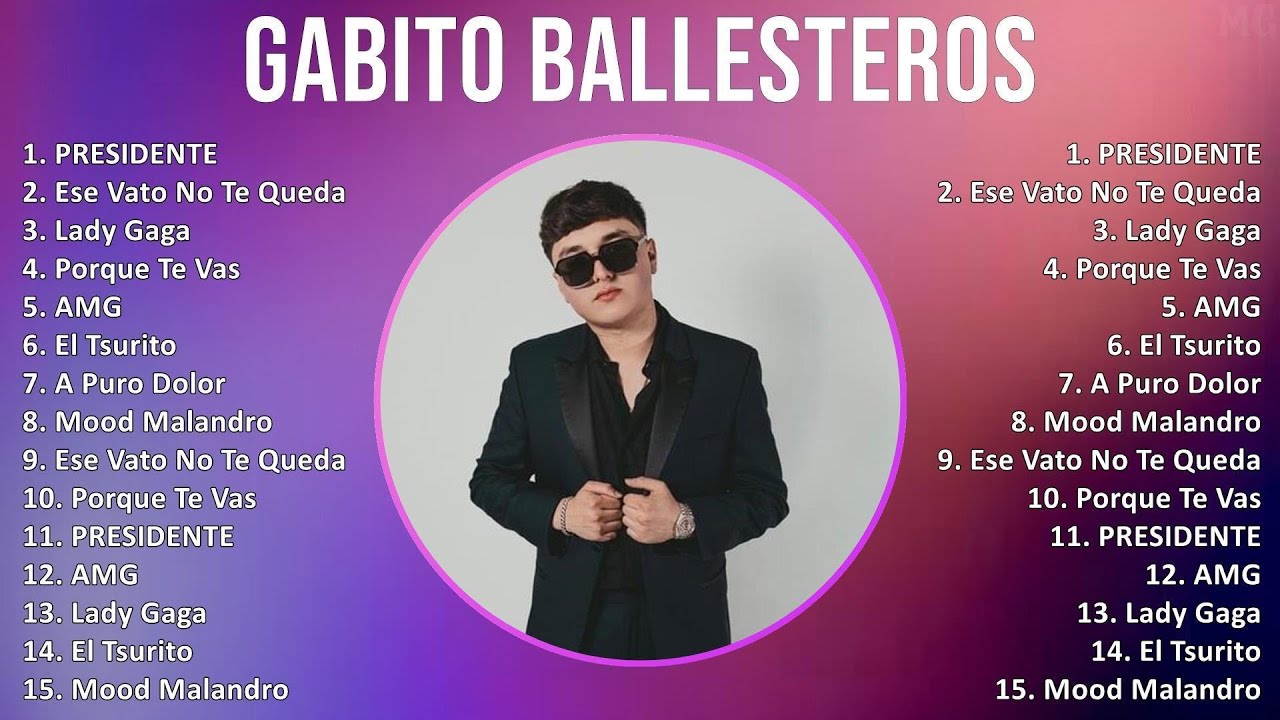 Gabito Ballesteros 2025 MIX Top Hits - PRESIDENTE, Ese Vato No Te Queda ...