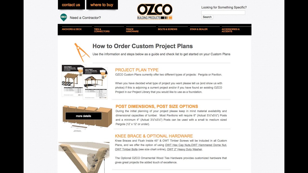 OZCO Custom Project Plans How To - YouTube