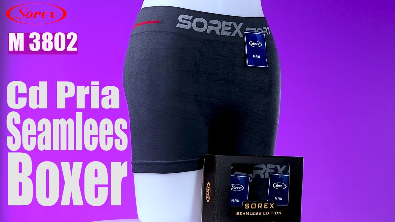 Review Celana dalam boxer laki-laki Sorex Seamless edition M3802 ...