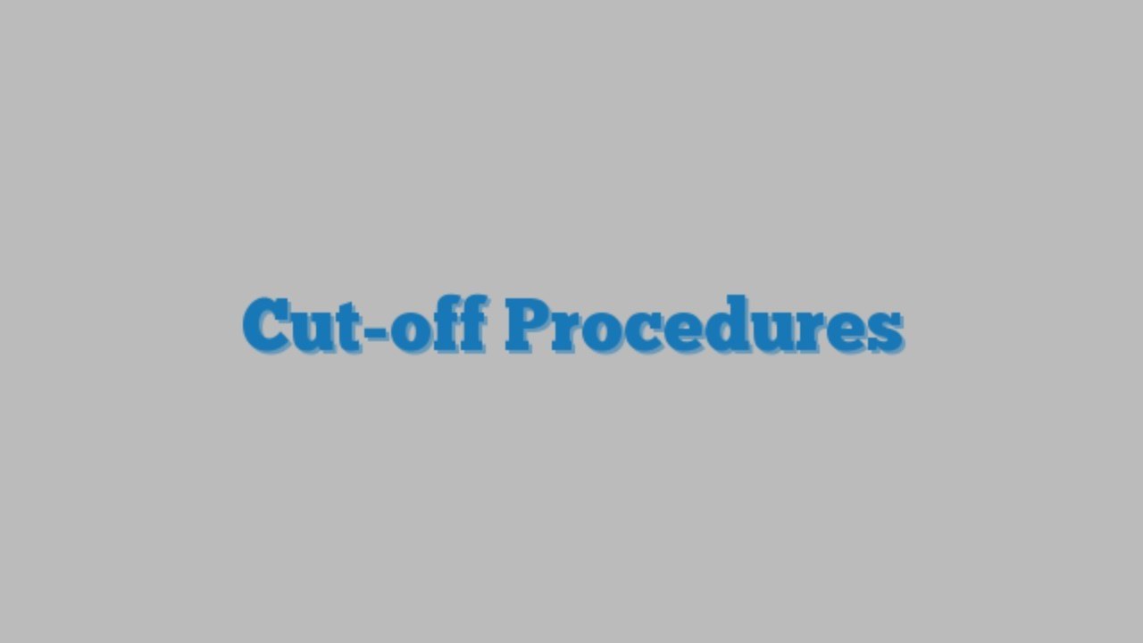 Cut off Procedures Audit - YouTube