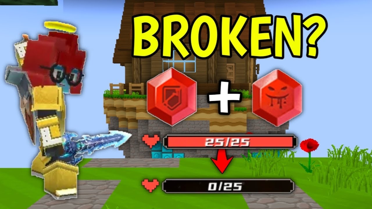 I Combined Leeching + Armour Breaker Runes In Bedwars OP? - YouTube