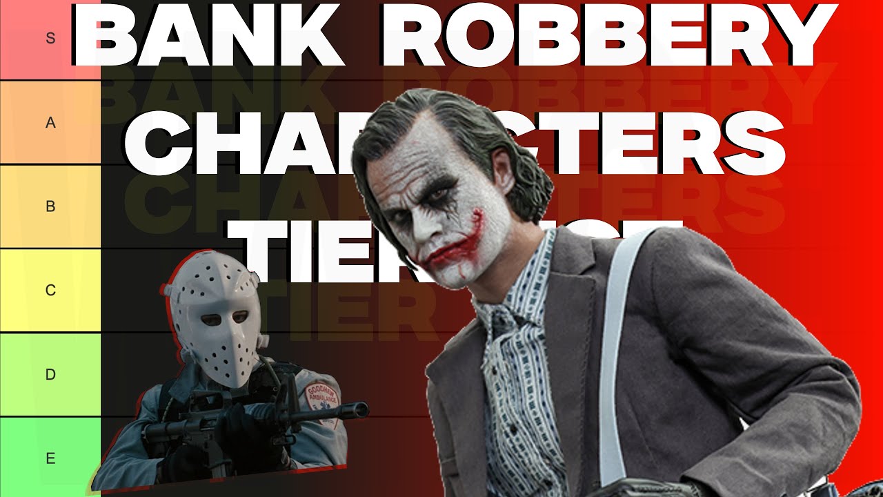 Bank Robbery Character Tier List (in movies and TV) - YouTube