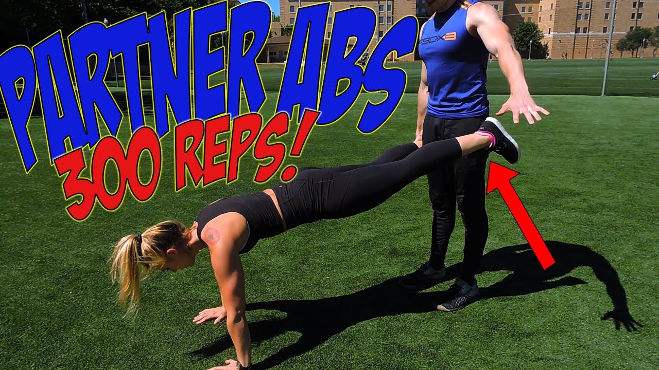 Partner Ab Workout | 300 REP CHALLENGE | Workout with a Model - YouTube