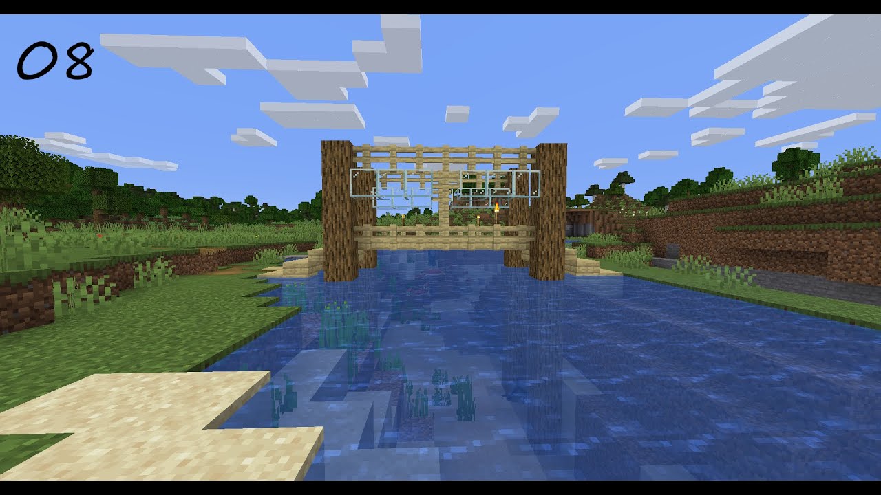 Minecraft survival episode 8, Bridges and nether - YouTube