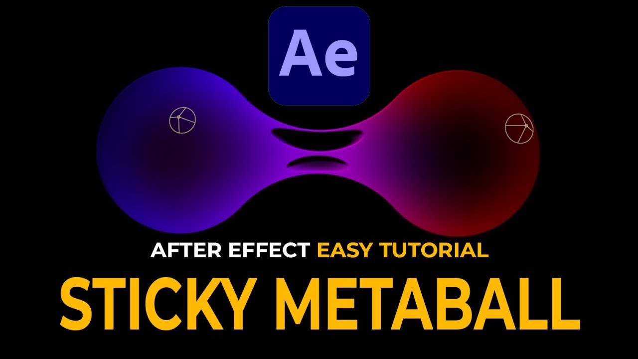 After effect Sticky Metaball Easy Tutorial - YouTube