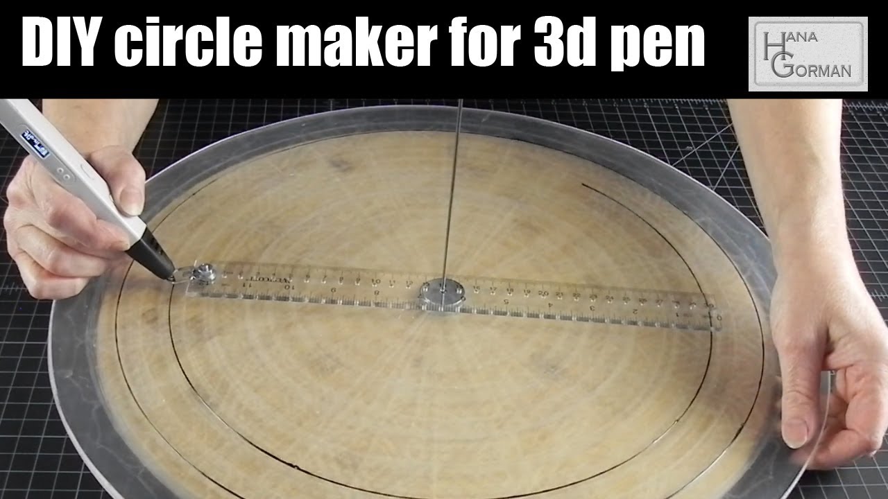 DIY circle maker for 3d pen - YouTube