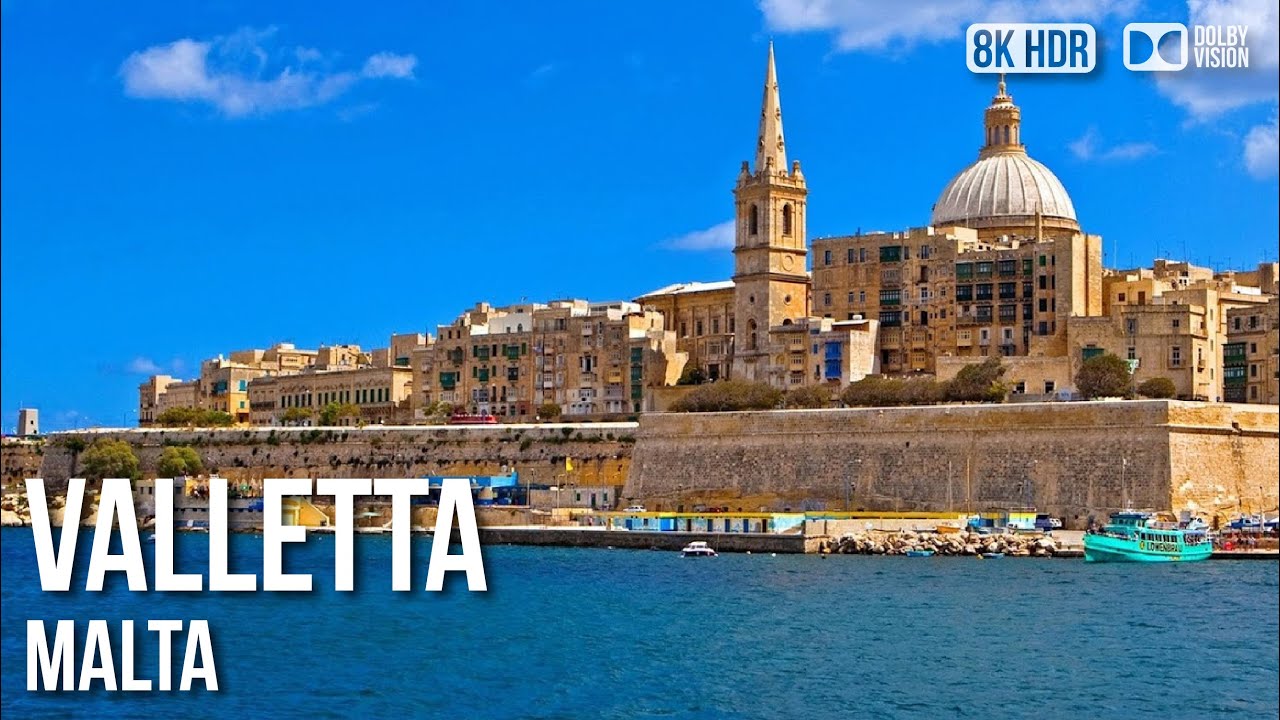 Valletta Historic City: The Capital Of 🇲🇹 Malta [8K HDR] Walking Tour ...