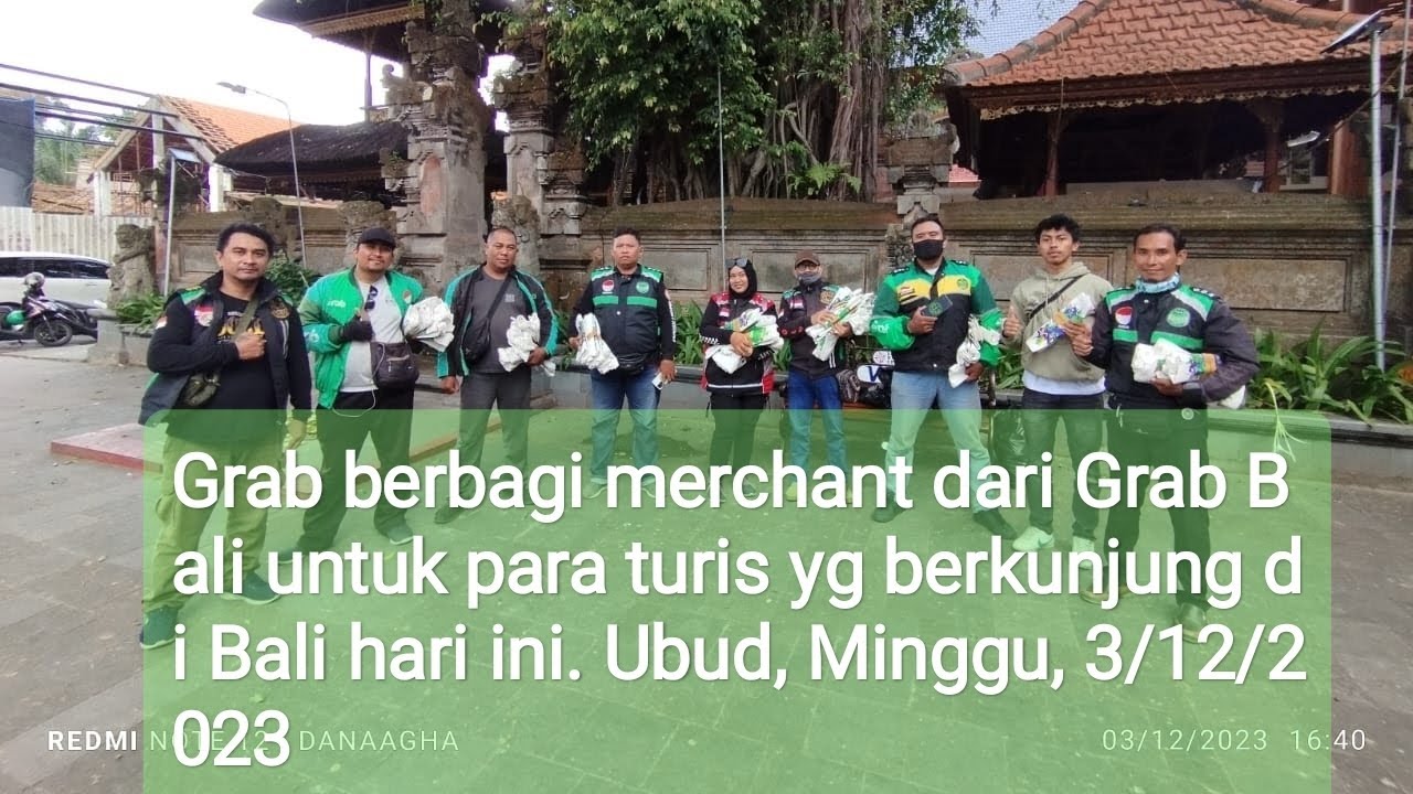 berbagi merchant dari Grab Bali untuk para turis yg berkunjung di Bali ...