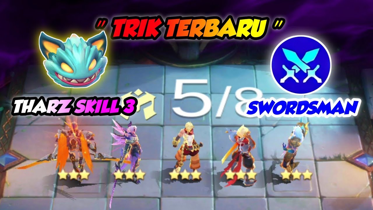 TRIK TERBARU COMMANDER THARZ SKILL 3 ~ 4 SWORDSMAN COMBO TERKUAT 2022 ...