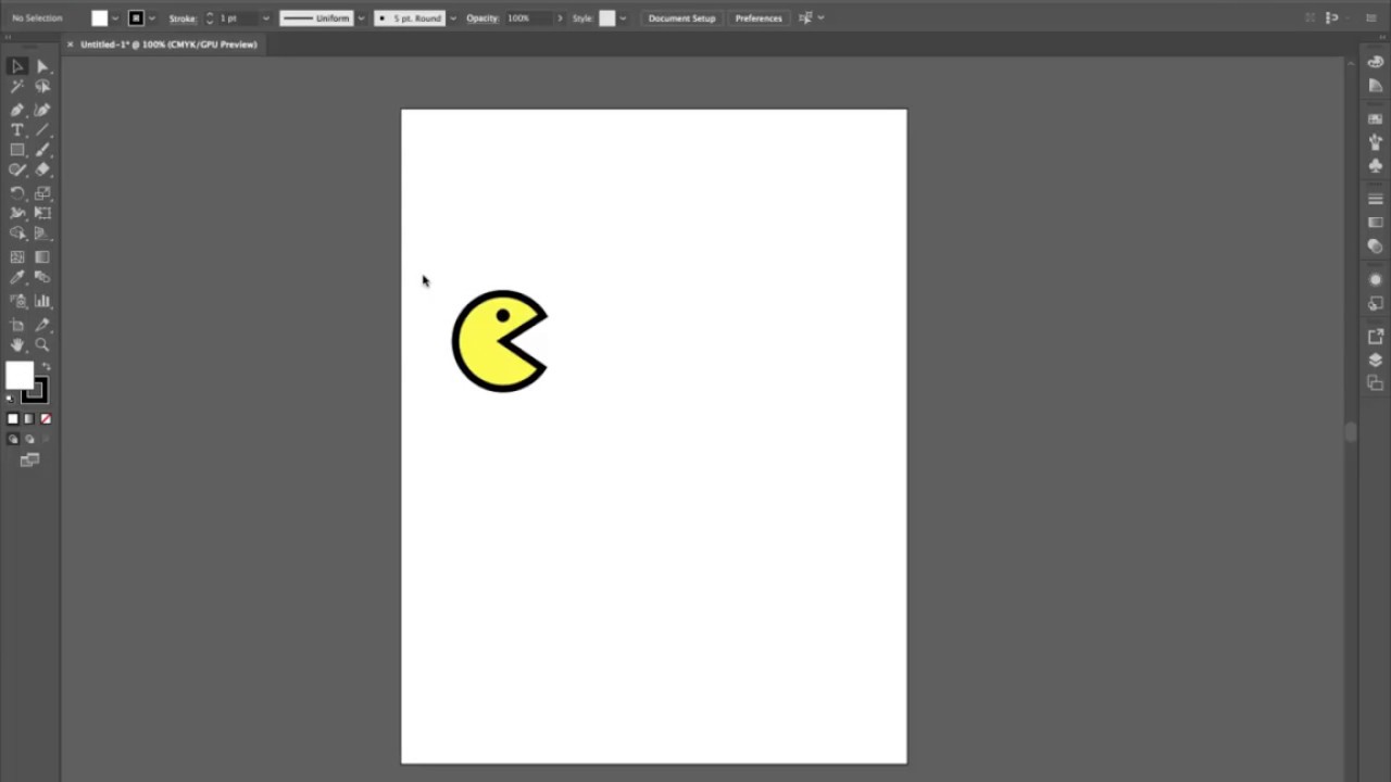 Create Pac-Man in Illustrator in less than a minute! - YouTube