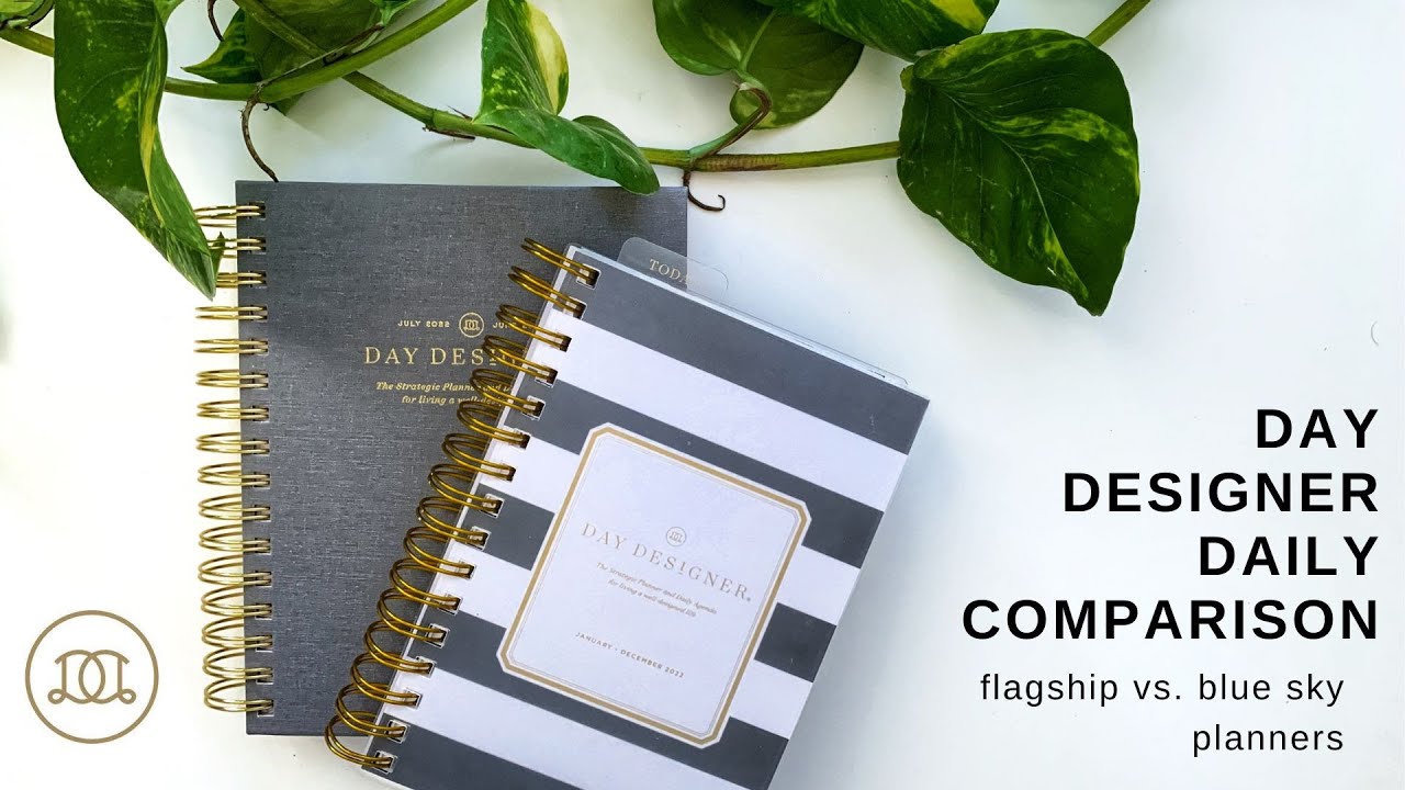 Day Designer Daily Comparison | Flagship vs. Blue Sky Planners - YouTube