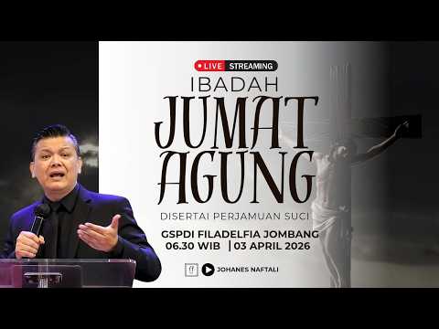 IBADAH JUMAT AGUNG 3 APRIL 2026 | GSPDI | PS. JOHANES NAFTALI | KEMULIAAN SALIB - 1 KOR 1:18