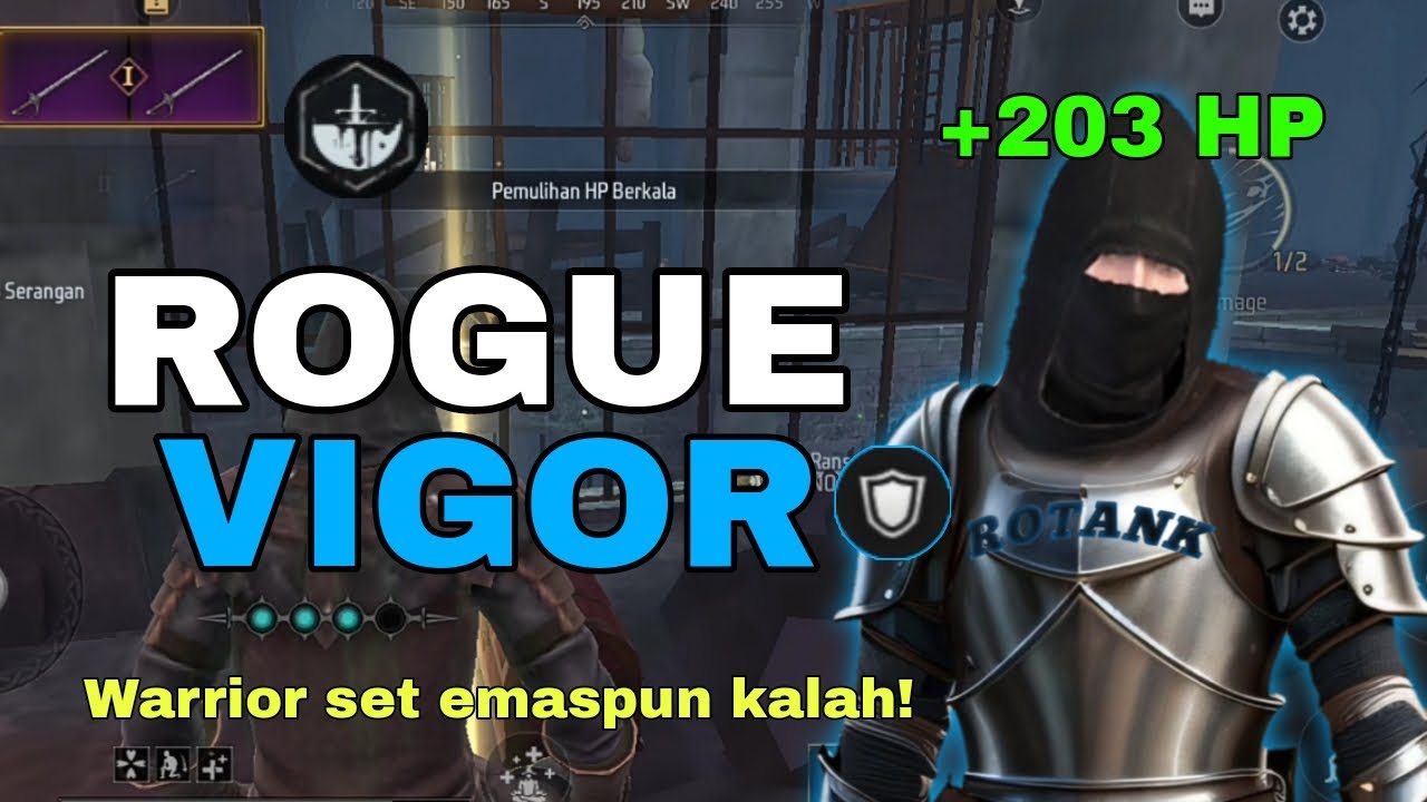 GOLD AND GLORY : ROGUE VIGOR, ROTANK DARAHNYA TEBEL BANGET😱 - YouTube