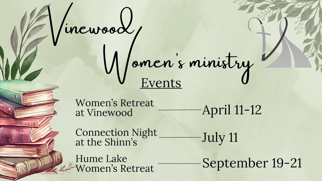 Womens Ministry Announcement - YouTube