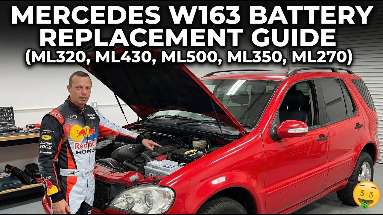 Mercedes W163 Battery Replacement (ML320, ML430, ML500, ML350, ML270 ...