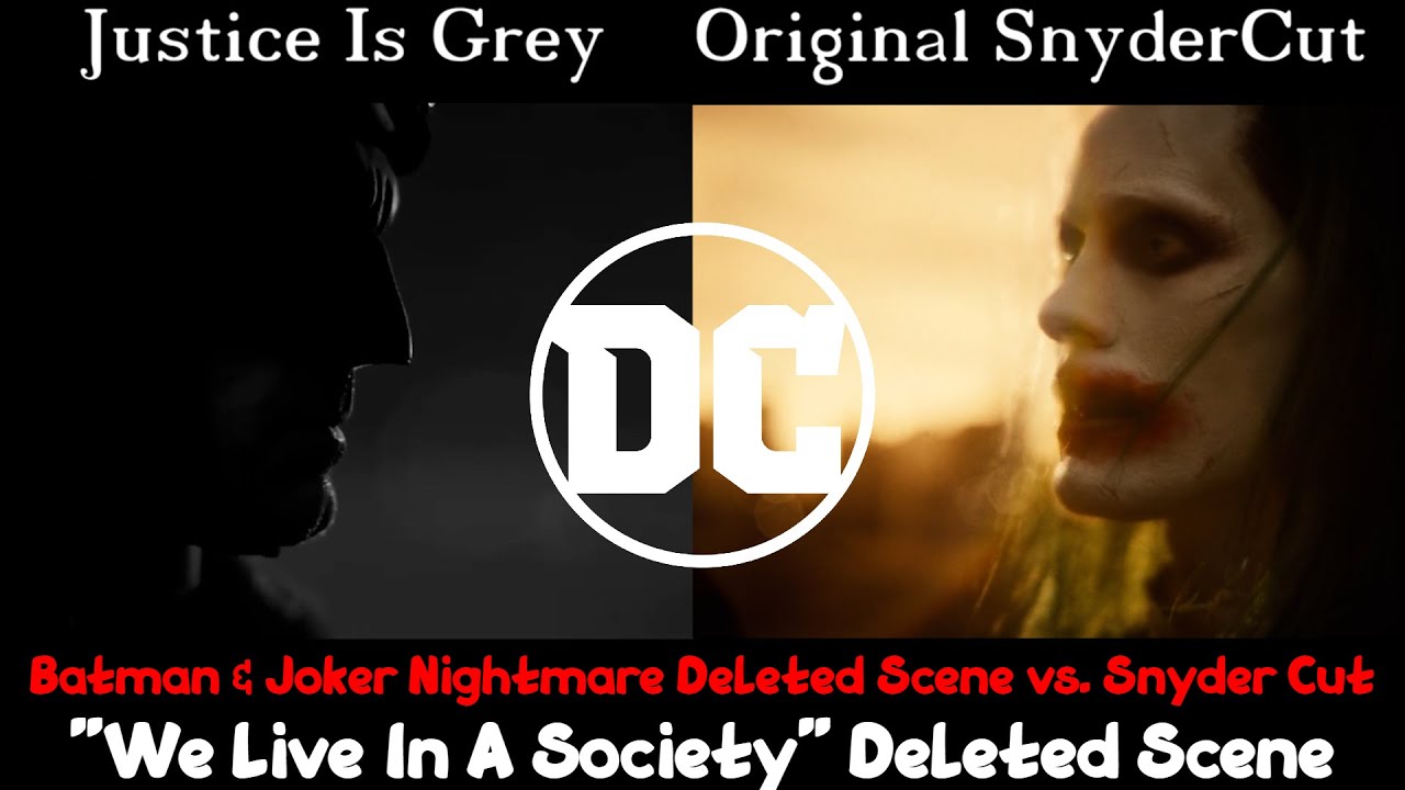 Batman vs. Joker – Knightmare Scene Comparison: Snyder Cut vs. Deleted ...