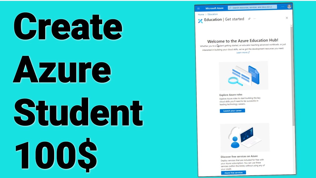 Azure Cloud | Create Azure Student 100$ from Edu Mail | TECH X STUDIO ...