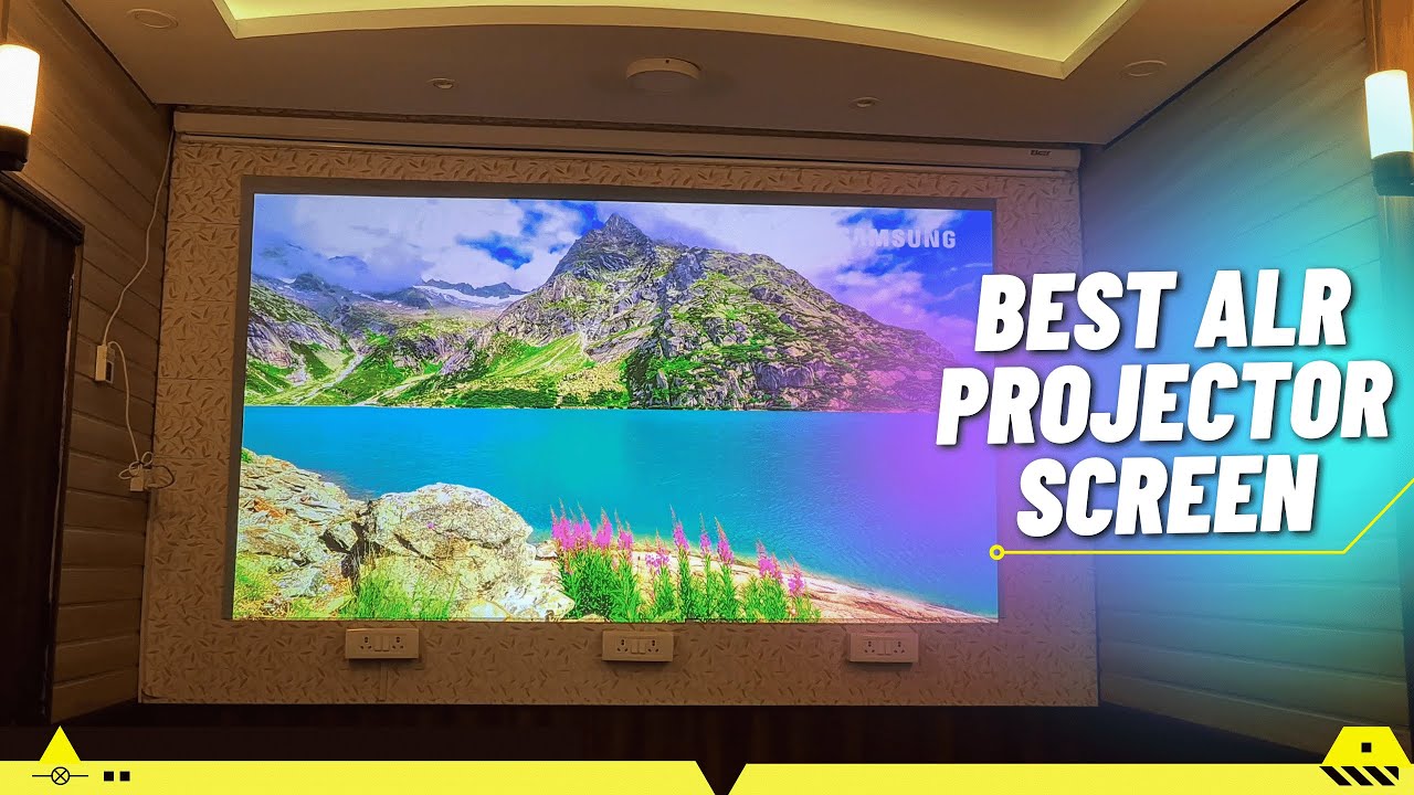 Best Grey (ALR) Anti-Light Projection Screen 16:9 Ratio | India - YouTube