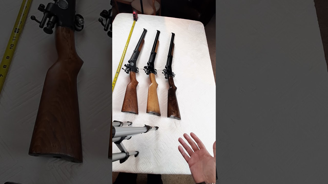 Post WW2 Crosman 100/101 Rifle Review / Comparison Plus Flow Thru ...