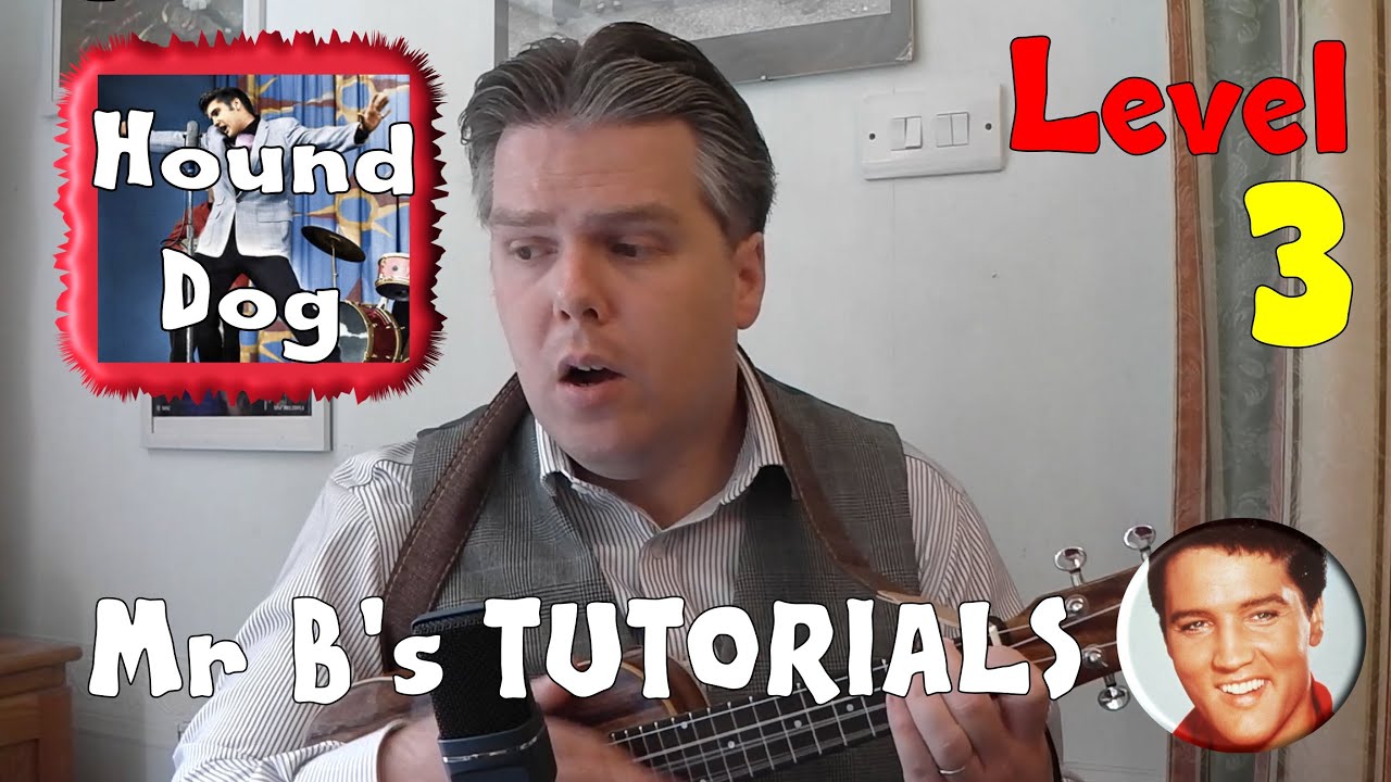 Hound Dog Tutorial | Mr B's Ukulele Channel - YouTube