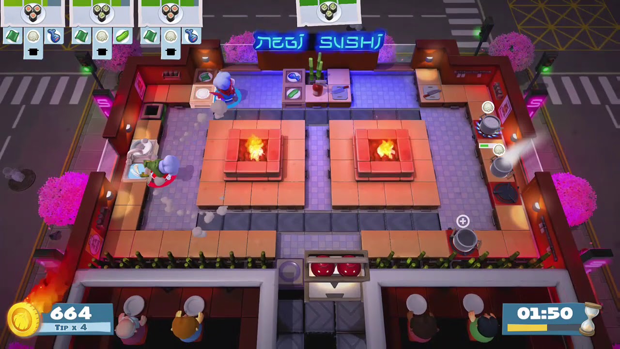 Overcooked 2 1-4 4 star (2 player co-op) - YouTube