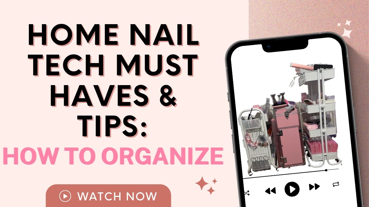 Home Nail Tech Tips || How To Organize - YouTube