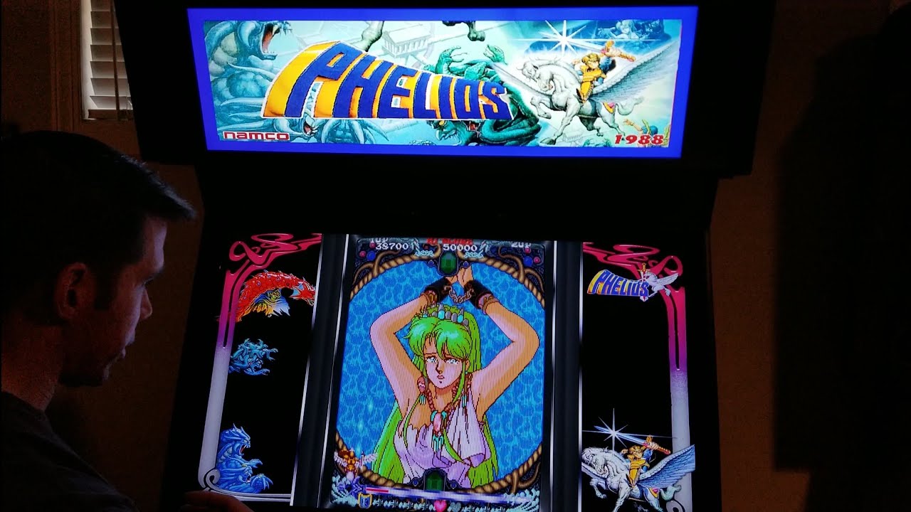 Phelios Arcade Cabinet MAME Playthrough w/ Hypermarquee - YouTube