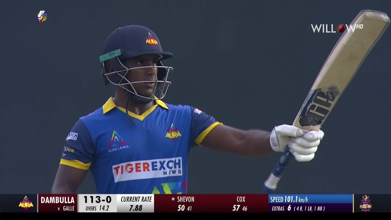 Shevon Daniel 80 runs vs Galle Gladiators| 15th Match - Dambulla Aura ...