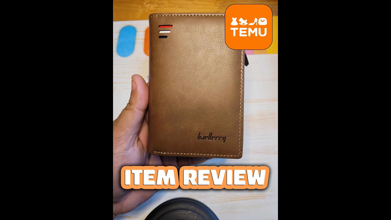TEMU ITEM REVIEW (men's wallet - Baellerry - YouTube