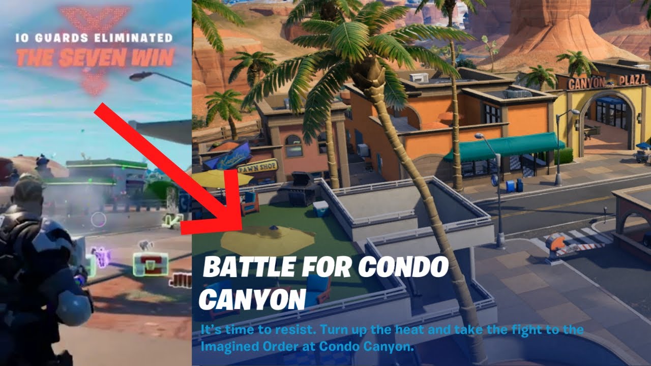 Condo Canyon Full Battle Update The Seven VS IO Guards Fortnite Season ...