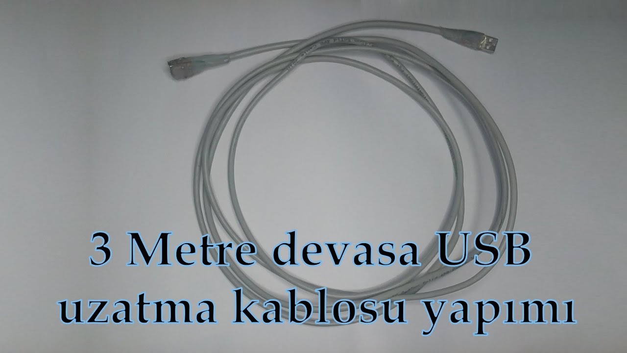 USB UZATMA KABLOSU YAPIMI (Kendi USB Ara Kablonu Yap) - YouTube