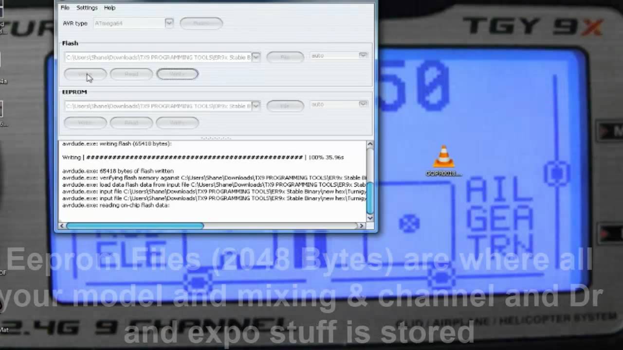 Turnigy 9x conversion from Er9x back to the Original software - YouTube
