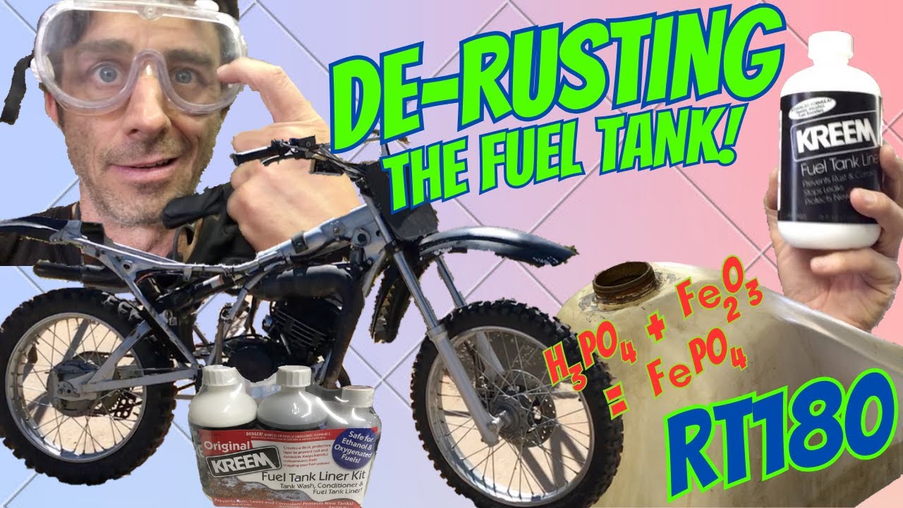 REMOVE RUST FROM RT180 FUEL TANK! (And How NOT To!!) - YouTube