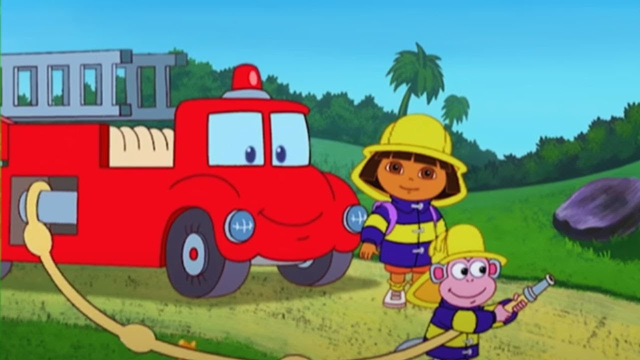 Dora Becomes a Firefighter: Full Episode - Rojo the Fire Truck | Dora ...