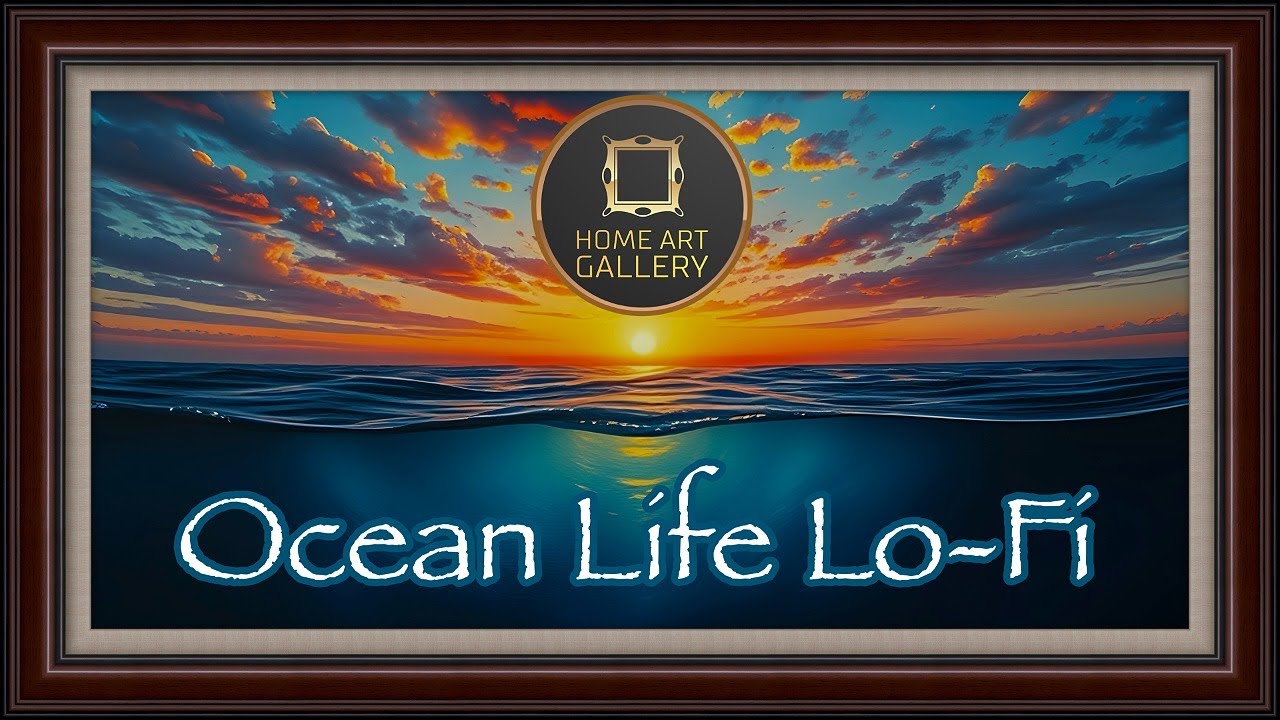 Ocean Themed Frame TV Art with Calming Lo-Fi Music (60 Images) - YouTube